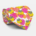 Big Bird | Tropical Pattern Neck Tie | Zazzle