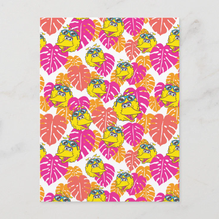 Big Bird | Tropical Pattern Postcard | Zazzle