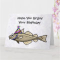 Big Birthday Cod Funny Birthday Card | Zazzle