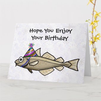 Big Birthday Cod Funny Birthday Card | Zazzle
