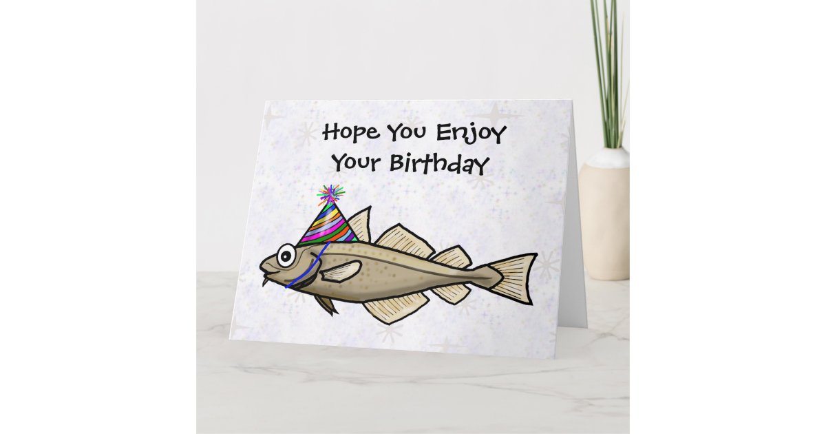 Big Birthday Cod Funny Birthday Card | Zazzle