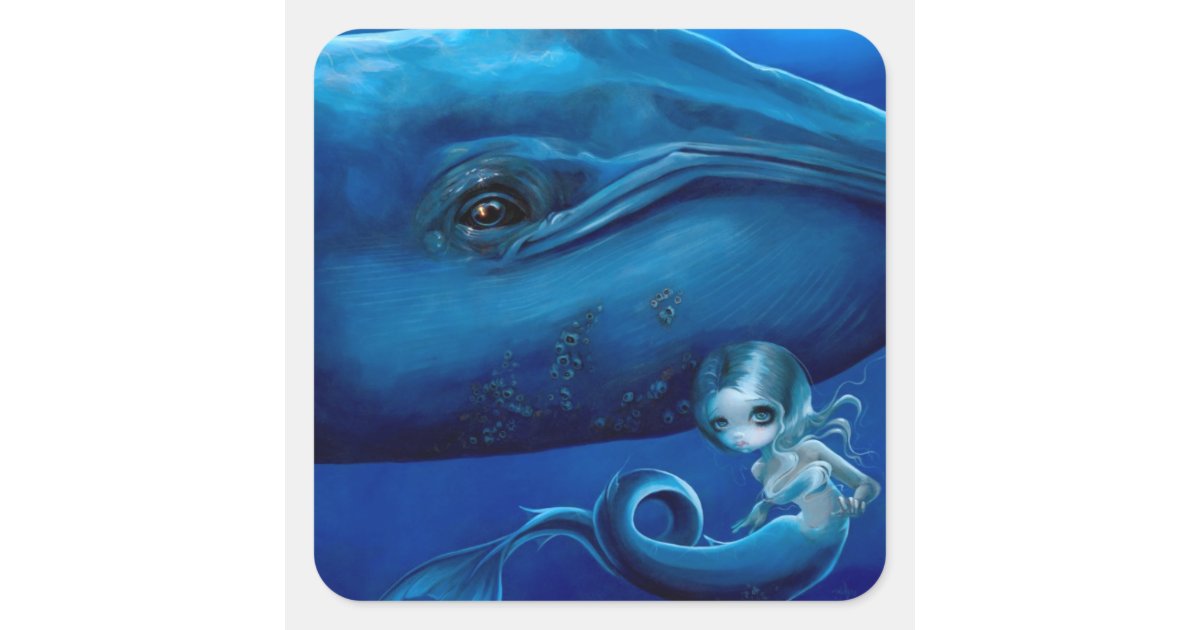"Big Blue Whale" Sticker | Zazzle