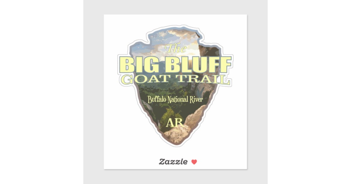 Big Bluff (arrowhead) Sticker | Zazzle
