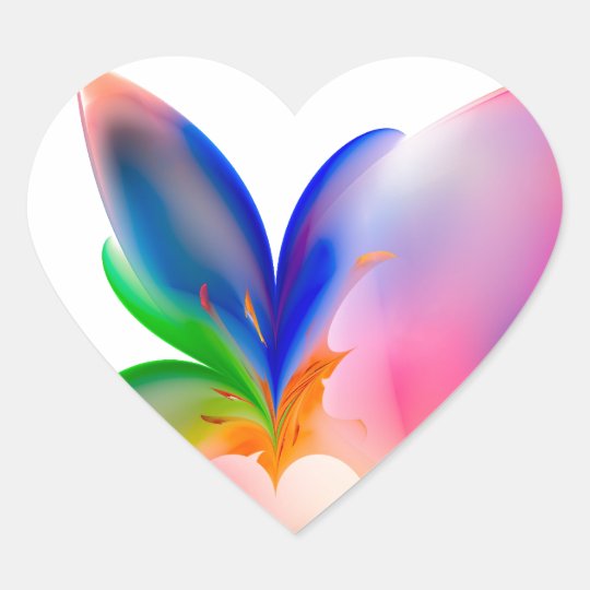 Big Bow Gift Box Heart Sticker | Zazzle.com