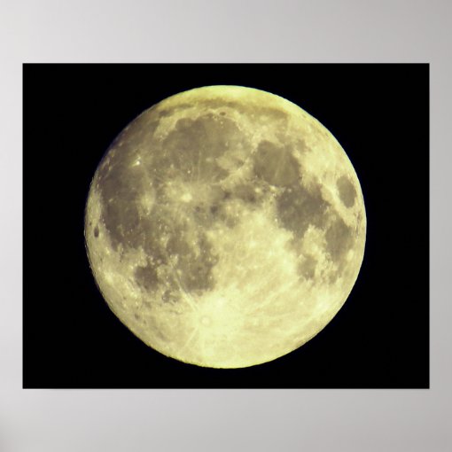 Big Bright Moon Poster | Zazzle