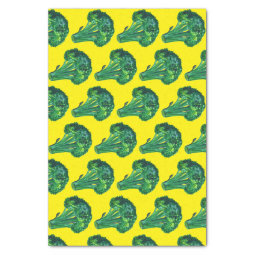 Big Broccoli Watercolor Yellow Gift Tissue Paper | Zazzle