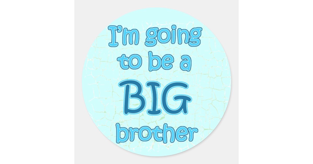Big Brother Blue Stickers | Zazzle