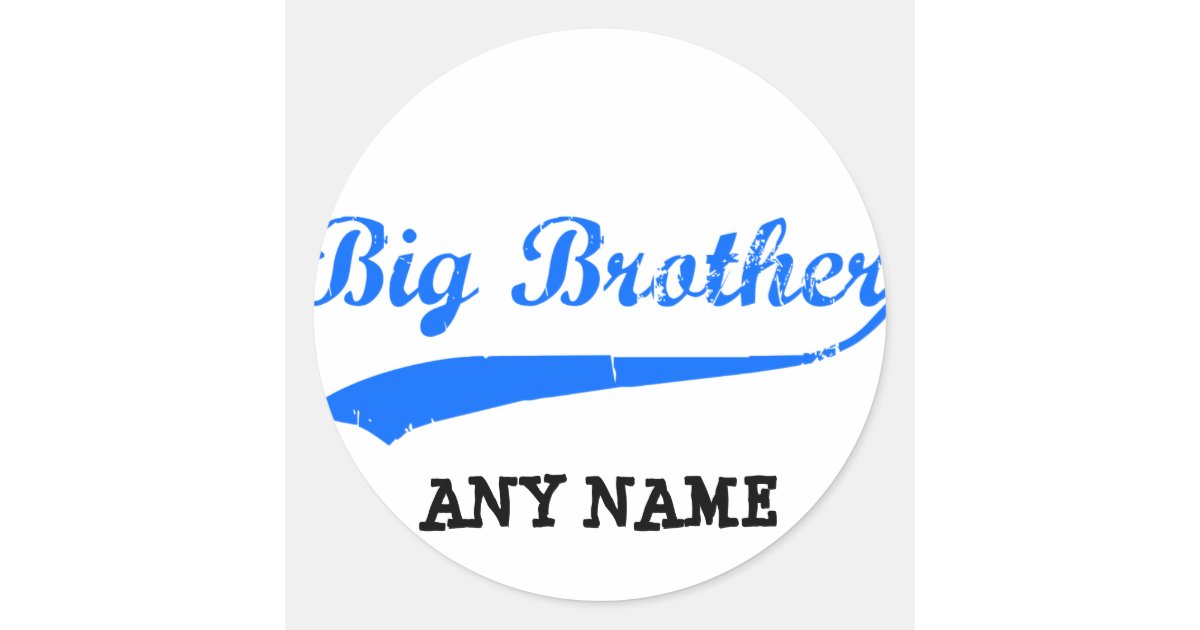 Big Brother Classic Round Sticker | Zazzle