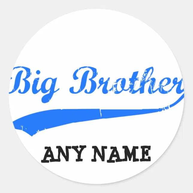 Big Brother Classic Round Sticker | Zazzle