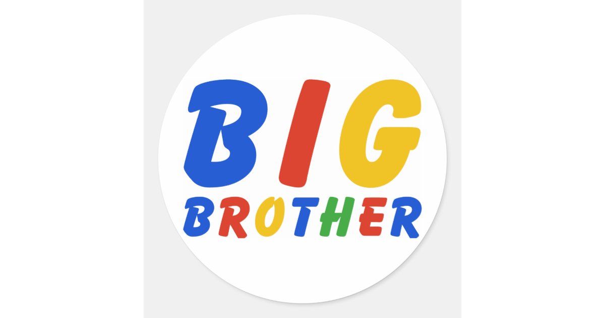 BIG BROTHER CLASSIC ROUND STICKER | Zazzle