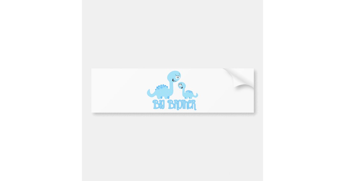 Big Brother Dinosaur Bumper Sticker | Zazzle