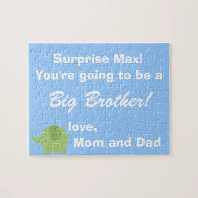 Big Brother Elephant Surprise Puzzle | Zazzle