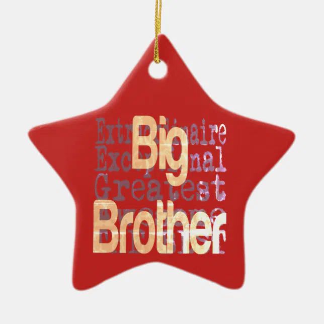 Big Brother Extraordinaire Ceramic Ornament | Zazzle