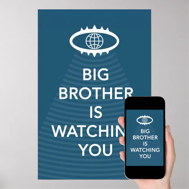 Big Brother Is Watching You 1984 Poster | Zazzle