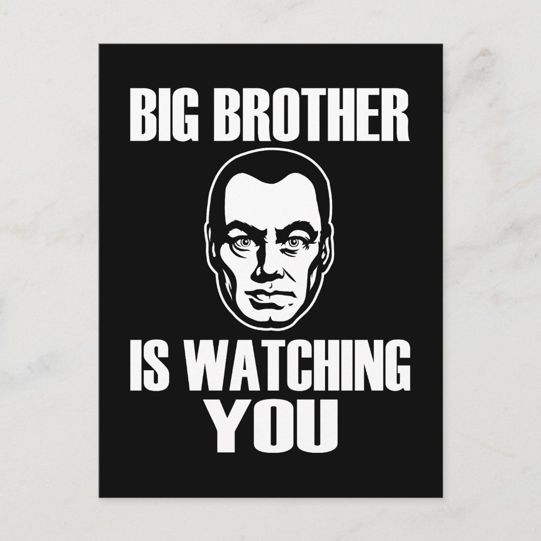 Big Brother is Watching You Postcard | Zazzle