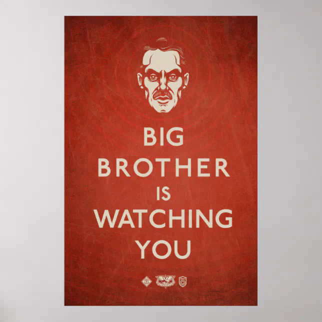 Big Brother is Watching You Propaganda Poster | Zazzle
