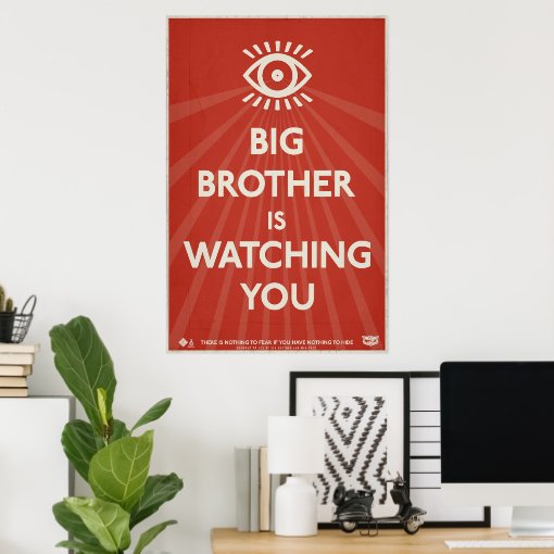 Big Brother is Watching You Propaganda Poster | Zazzle