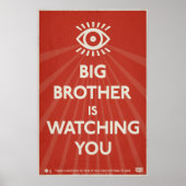 Big Brother is Watching You Propaganda Poster | Zazzle