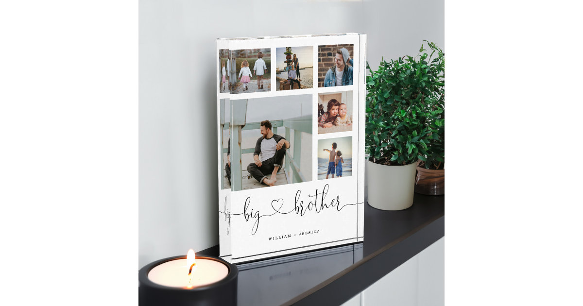Big Brother Script Big Brother Gift Photo Collage | Zazzle