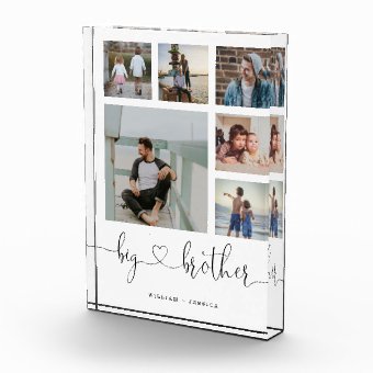 Big Brother Script Big Brother Gift Photo Collage | Zazzle