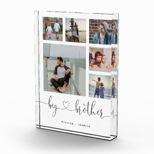 Big Brother Script Big Brother Gift Photo Collage | Zazzle