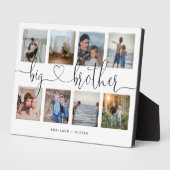 Big Brother Script Brothers Gift Photo Collage Plaque | Zazzle