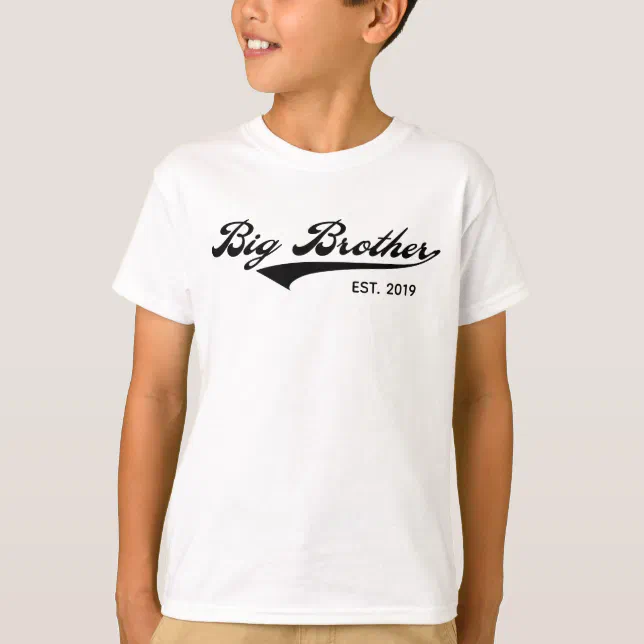 Big Brother Tshirts (Est/Since Year Personalized) | Zazzle
