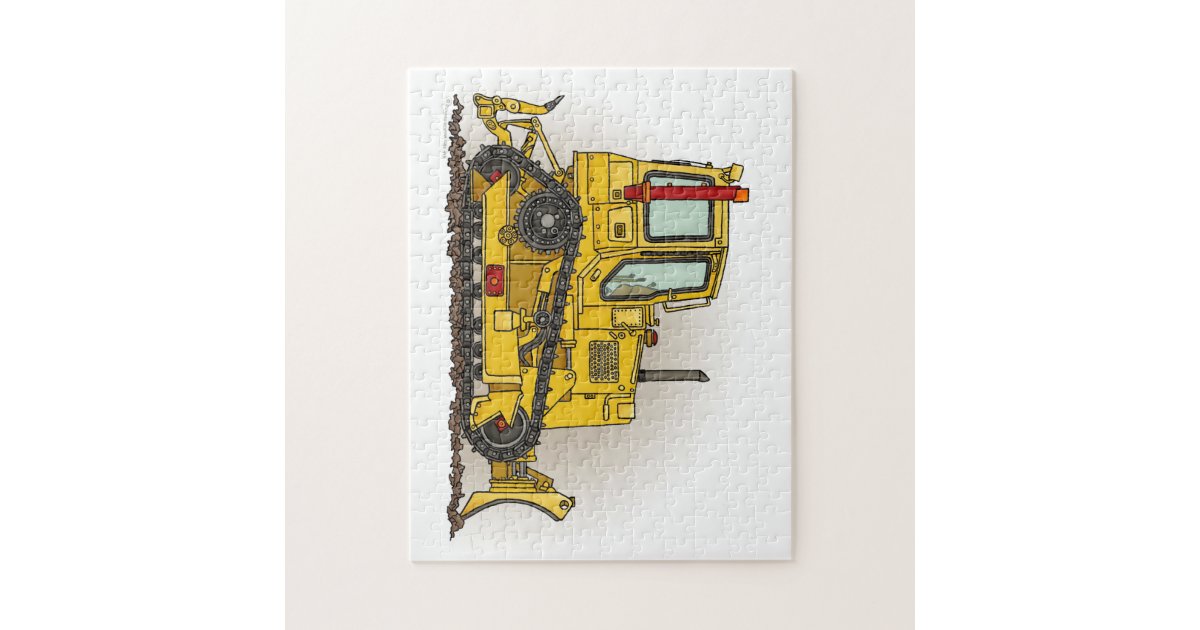 Big Bulldozer Dozer Jigsaw Puzzle | Zazzle