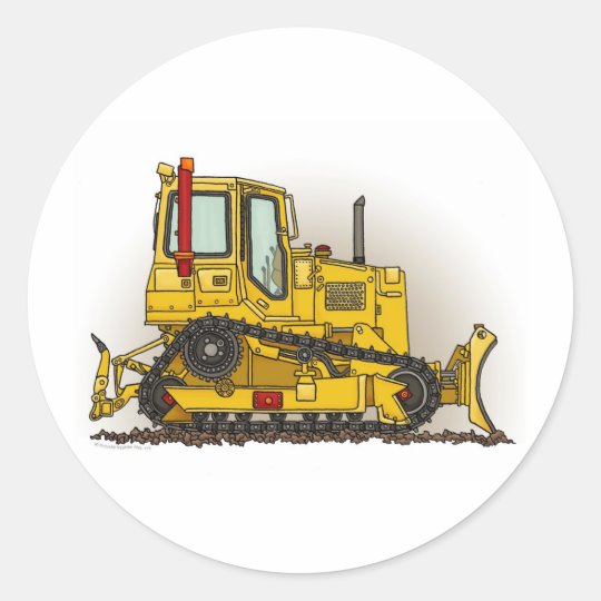 Big Bulldozer Dozer Kids Sticker | Zazzle.com