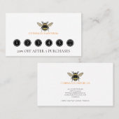 Big Bumble Bee Honey Products Apiary Beekeeper Loyalty Card | Zazzle