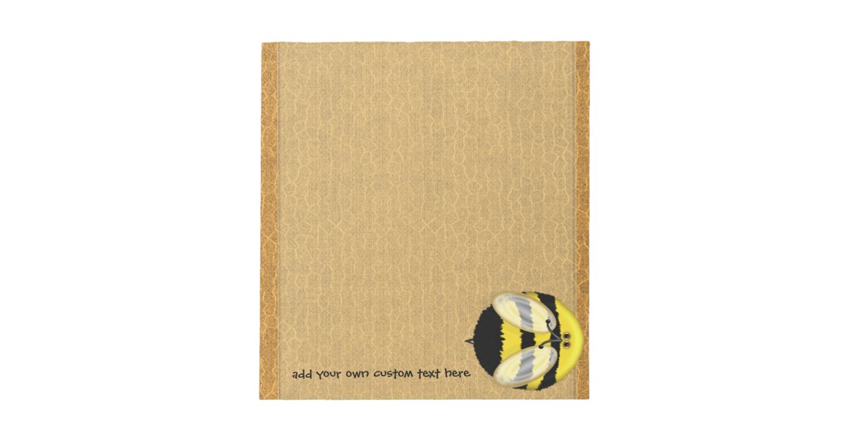 Big Bumble Bee Small Custom Notepad | Zazzle