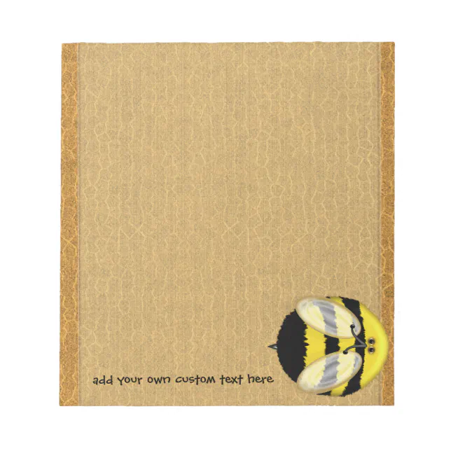 Big Bumble Bee Small Custom Notepad | Zazzle