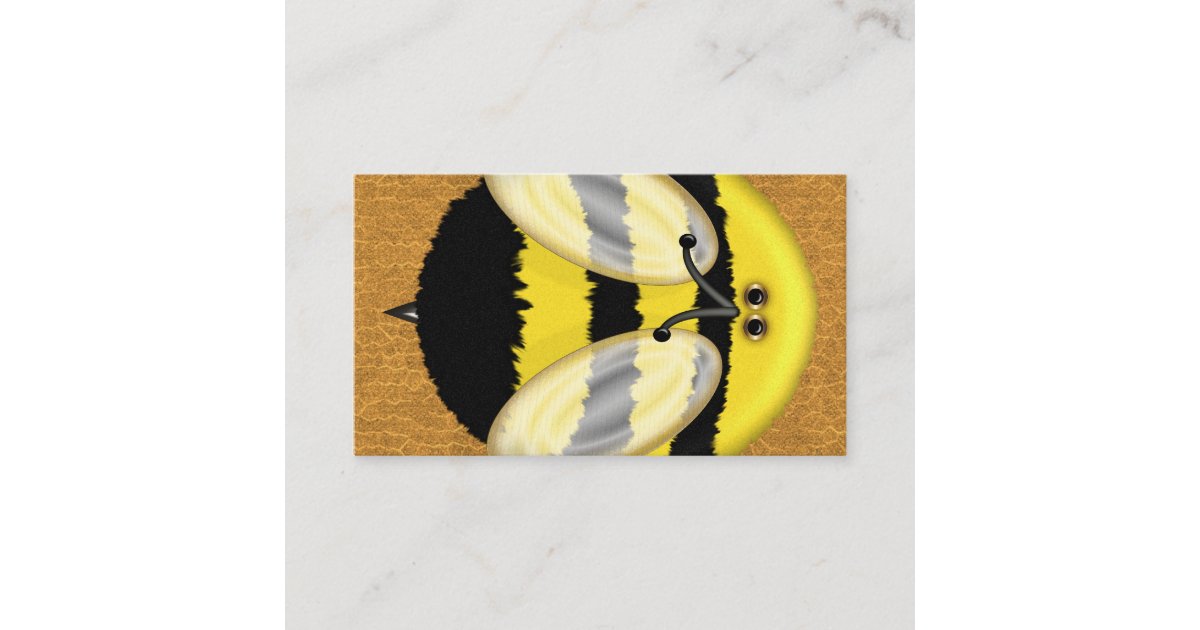 Big Bumble Bee Social Networking Profile Business Card | Zazzle