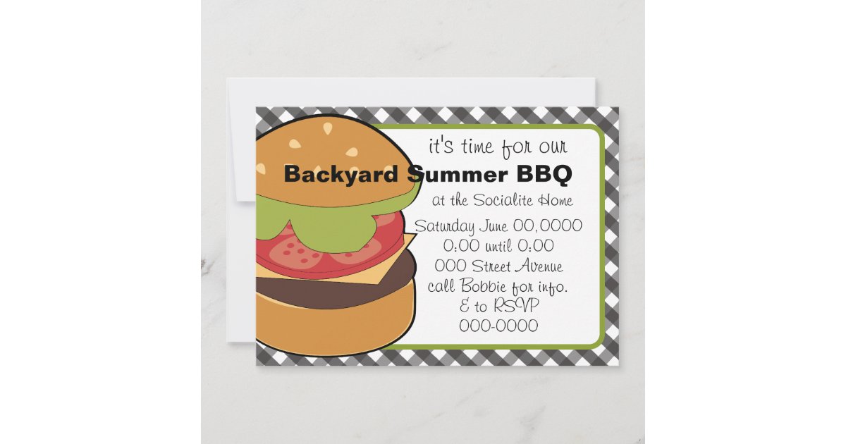 Big Burger Invitation | Zazzle