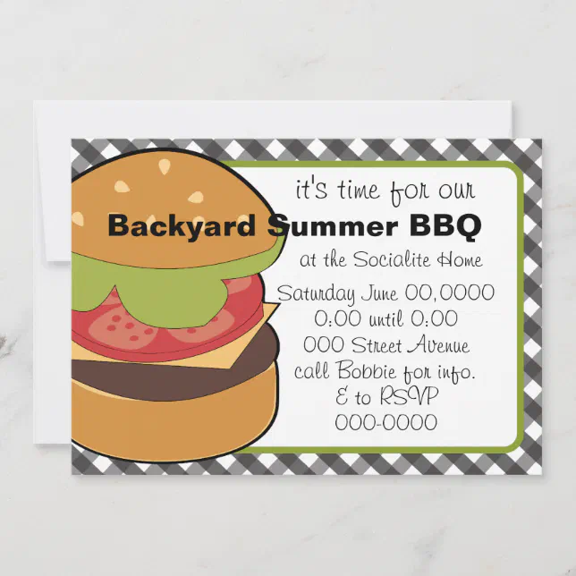 Big Burger Invitation | Zazzle