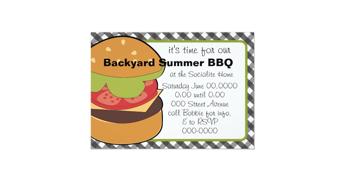 Big Burger Invitation | Zazzle.com