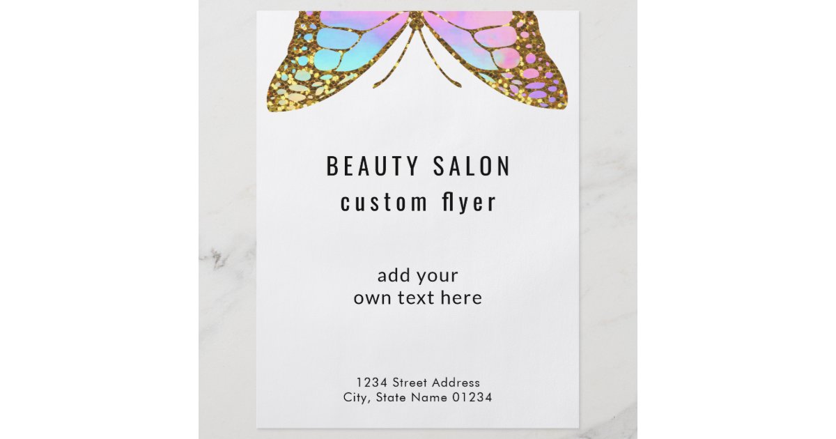 big butterfly logo flyer | Zazzle