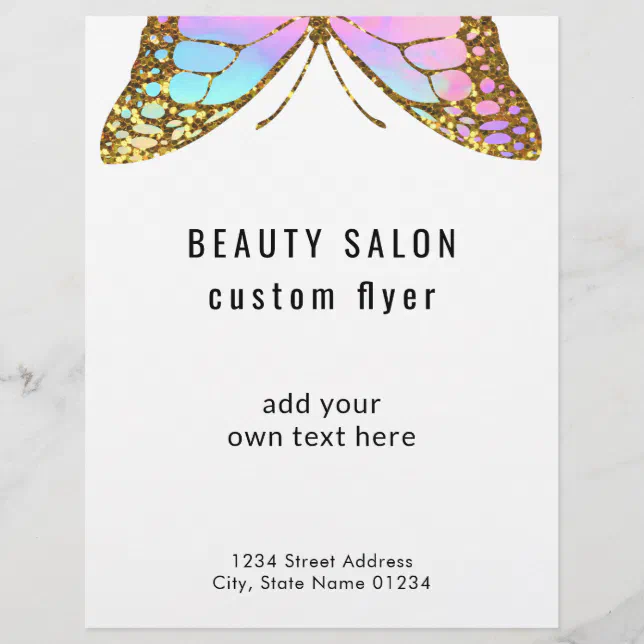 big butterfly logo flyer | Zazzle