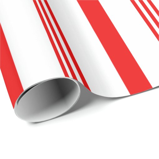 Big Candy Cane Stripes Wrapping Paper | Zazzle