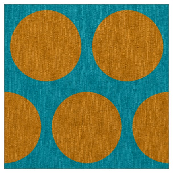 Big Polka Dot Pattern Fabric | Zazzle