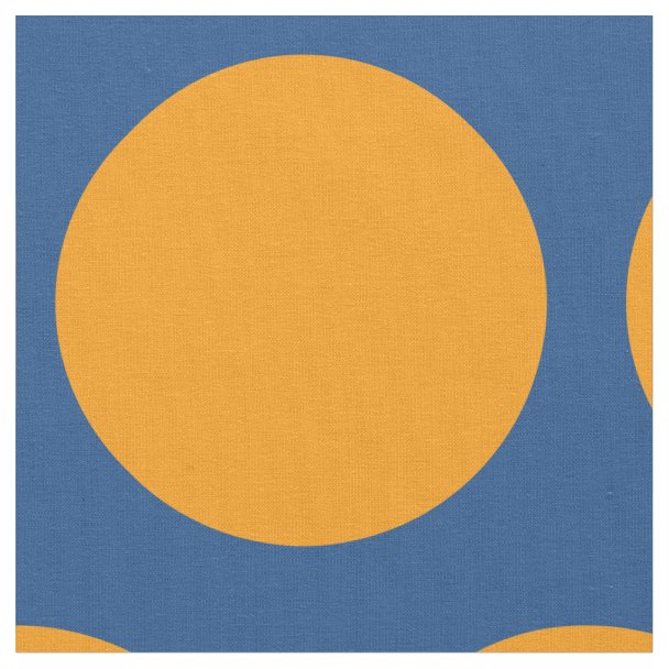 Big Polka Dot Pattern Fabric | Zazzle