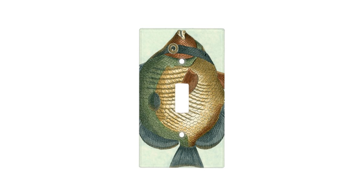 Big Colorful Fish Light Switch Cover | Zazzle