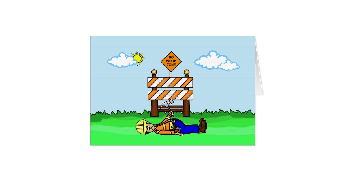 BIG Construction Worker Retirement Card | Zazzle