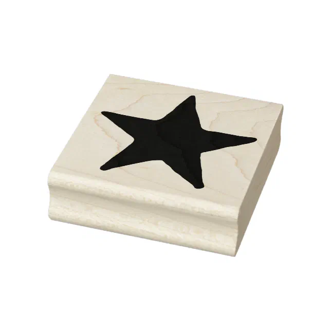 Big Country Star Rubber Art Stamp | Zazzle