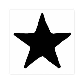 Big Country Star Rubber Art Stamp | Zazzle