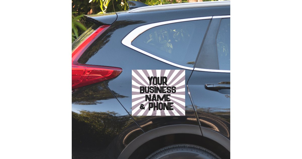 BIG CUSTOM BUSINESS CAR DECAL STICKERS | Zazzle