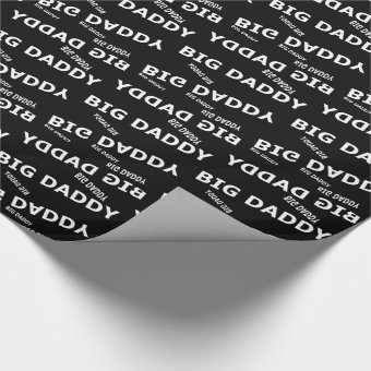 Big Daddy gift wrap paper | Zazzle