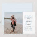 Big day bold date light blue photo save the date | Zazzle