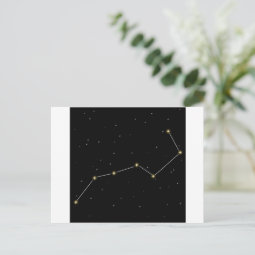 Big Dipper Star Constellation Graphic Postcard | Zazzle
