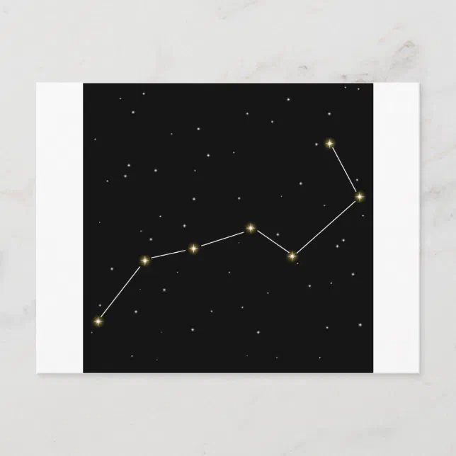 Big Dipper Star Constellation Graphic Postcard | Zazzle